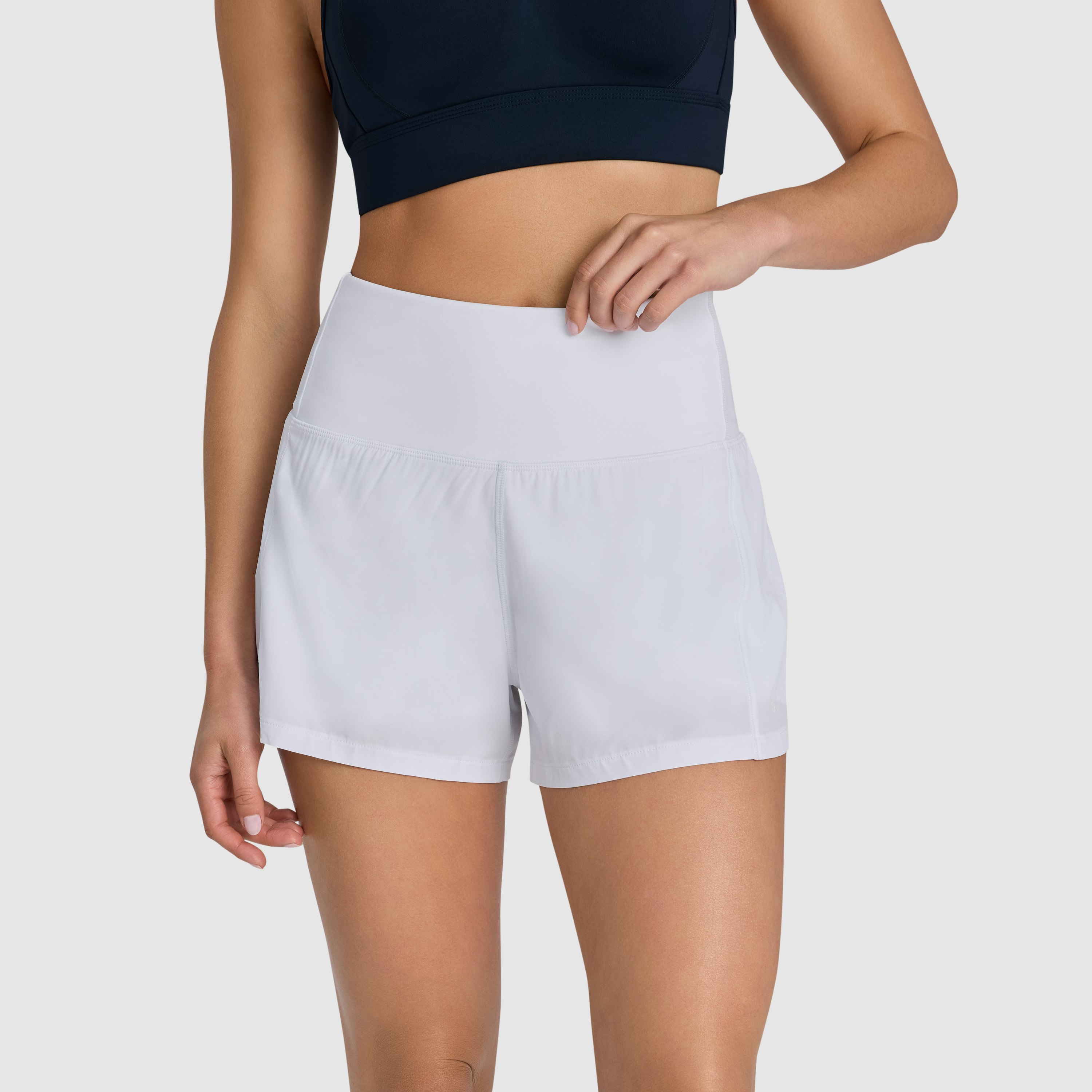 White Speed Up Run Shorts | Women's Bottom | Rockwear AU