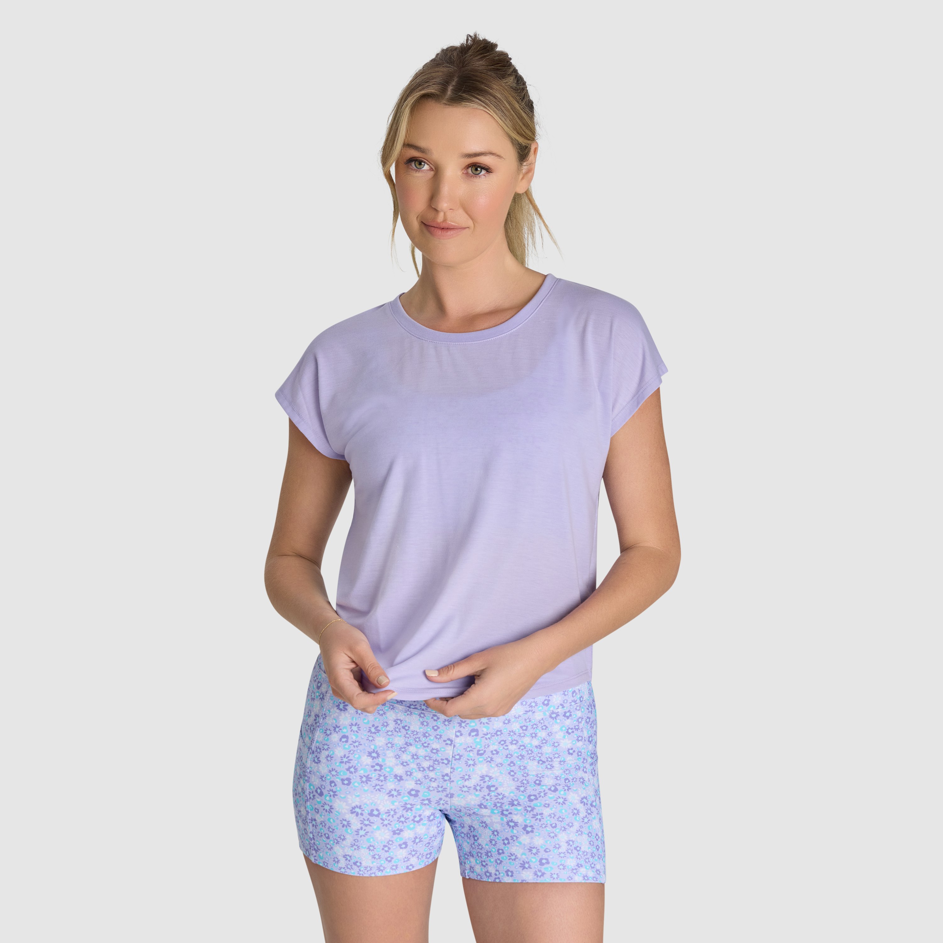 Jacaranda Relaxed Hip Length Tee | Women's Tops | Rockwear AU