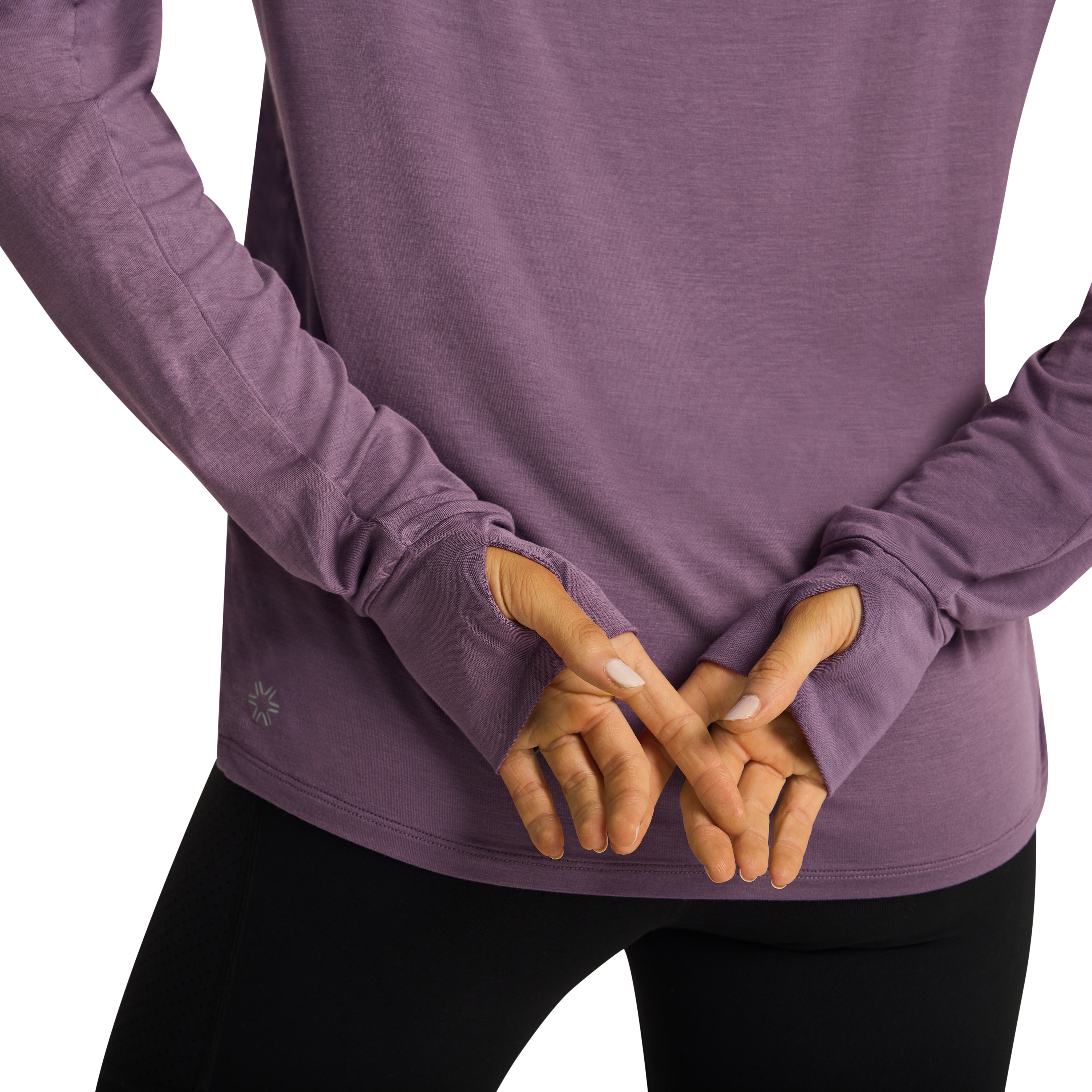 Dusty Grape Breeze Keyhole Back Long Sleeve Top | Women's Tops ...