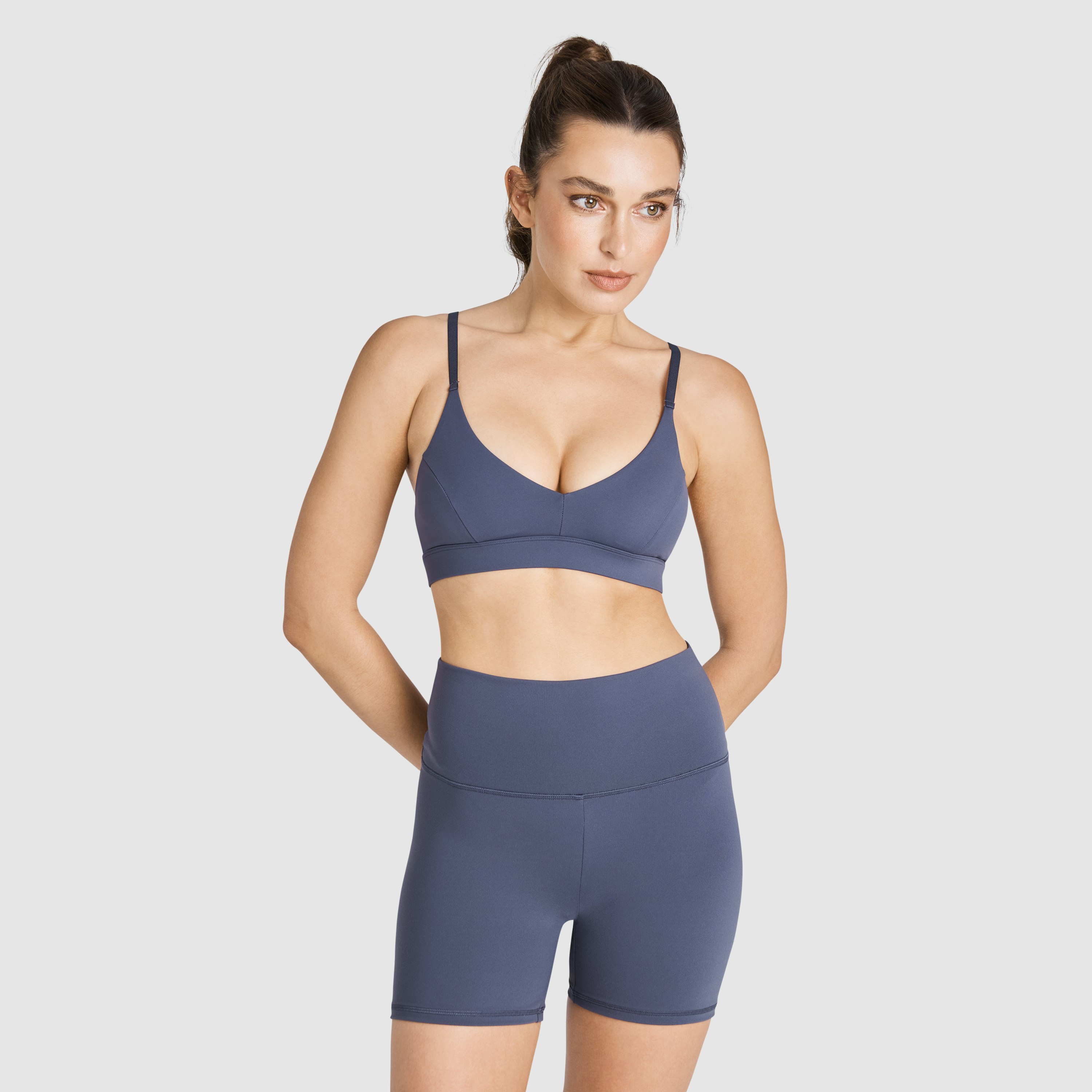 Graphite V Front Low Impact Adjustable Bra | Women's Tops | Rockwear AU