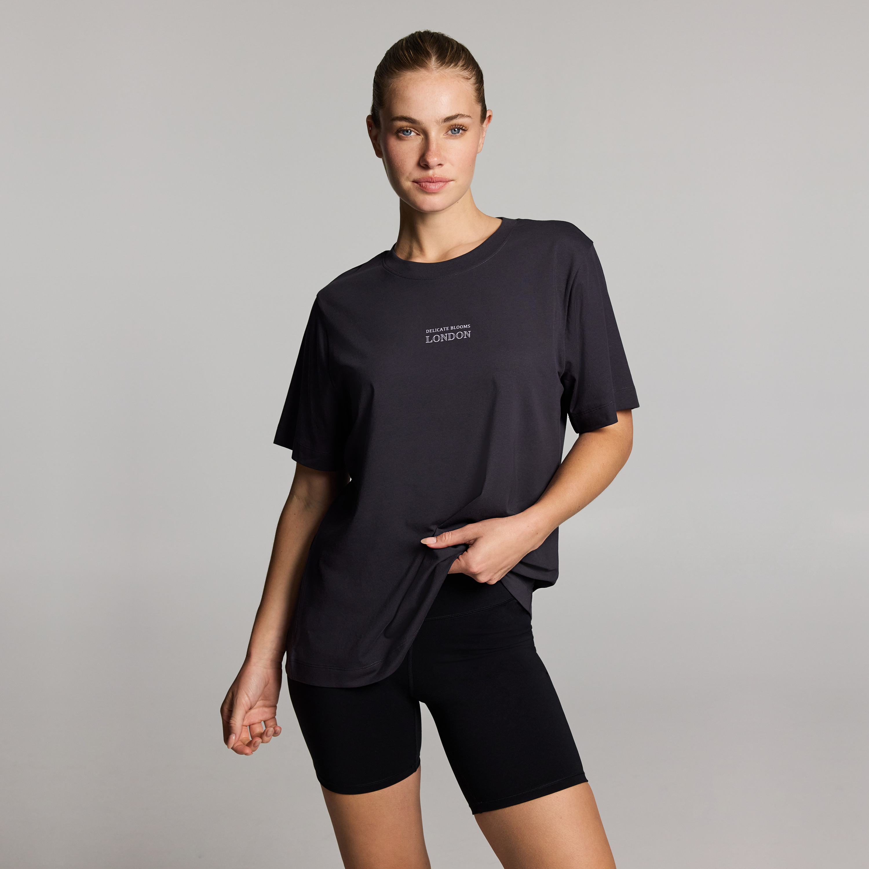 Dark Grey Graphic Tee | Women's Tops | Rockwear AU